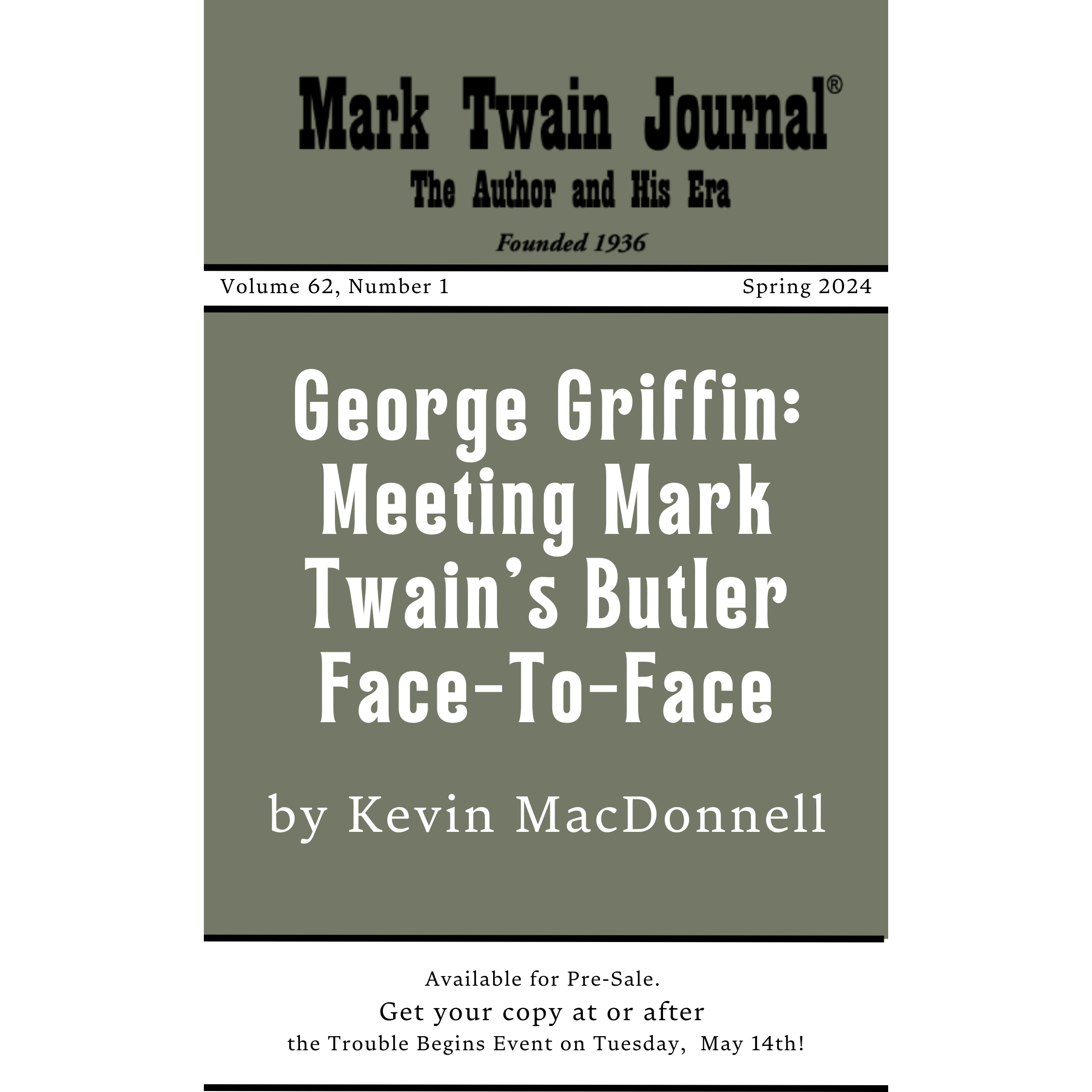 Mark Twain Journal: Volume 62, Number 1 – The Mark Twain Store